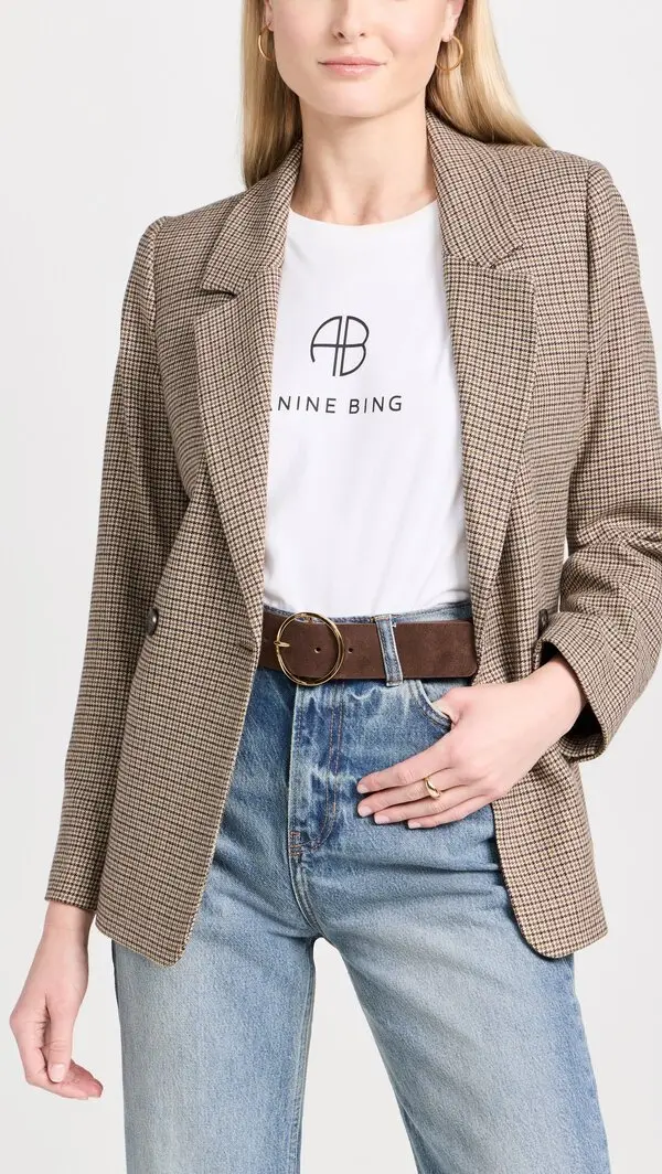 B-low The Belt Molly Suede Belt - Chocolate Gold