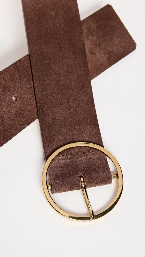 B-low The Belt Molly Suede Belt - Chocolate Gold