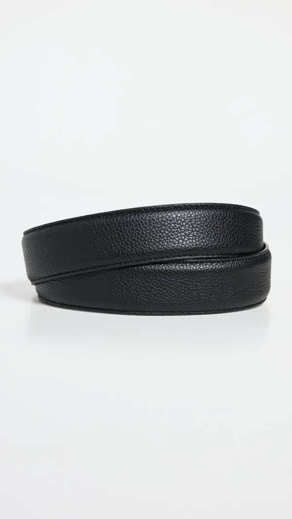 Anderson's Textured Leather Belt - Black N1