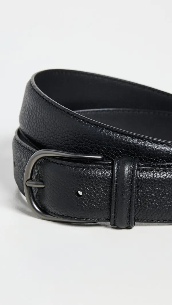 Anderson's Textured Leather Belt - Black N1