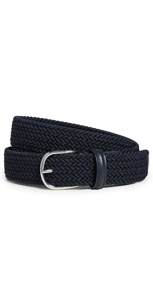 Anderson's Nylon Woven Belt - Navy B1