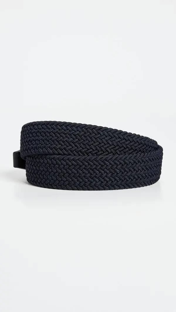 Anderson's Braided Woven Belt - Navy B1