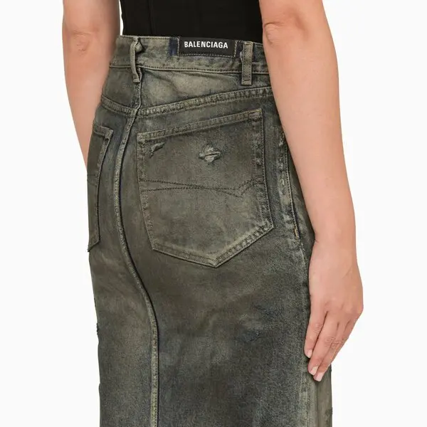 Balenciaga Skirt In Japanese Denim