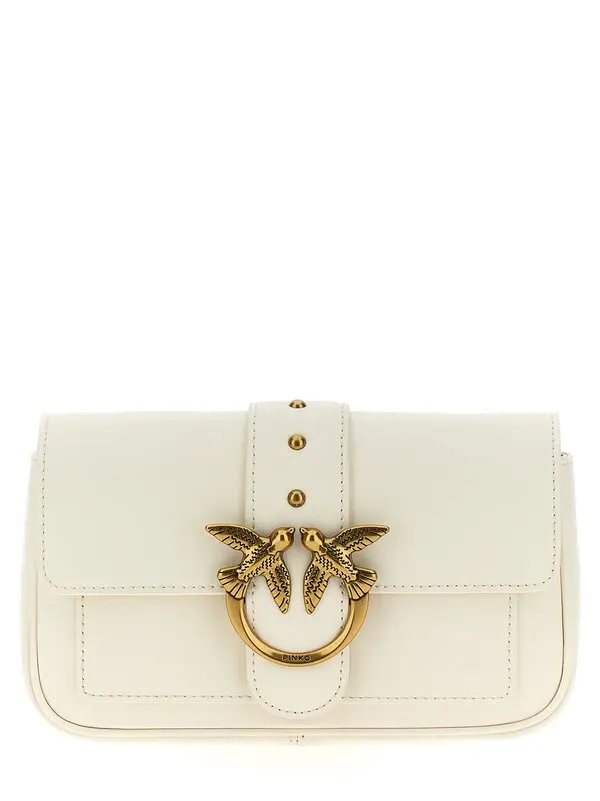 Pinko Love One Pocket Crossbody Bag - White