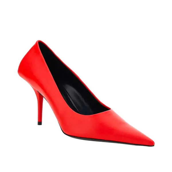Balenciaga Leather Pointed Toe Stiletto Pumps