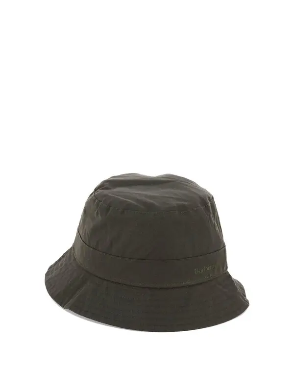 Barbour Belsay Waxed Cotton Hat - Green