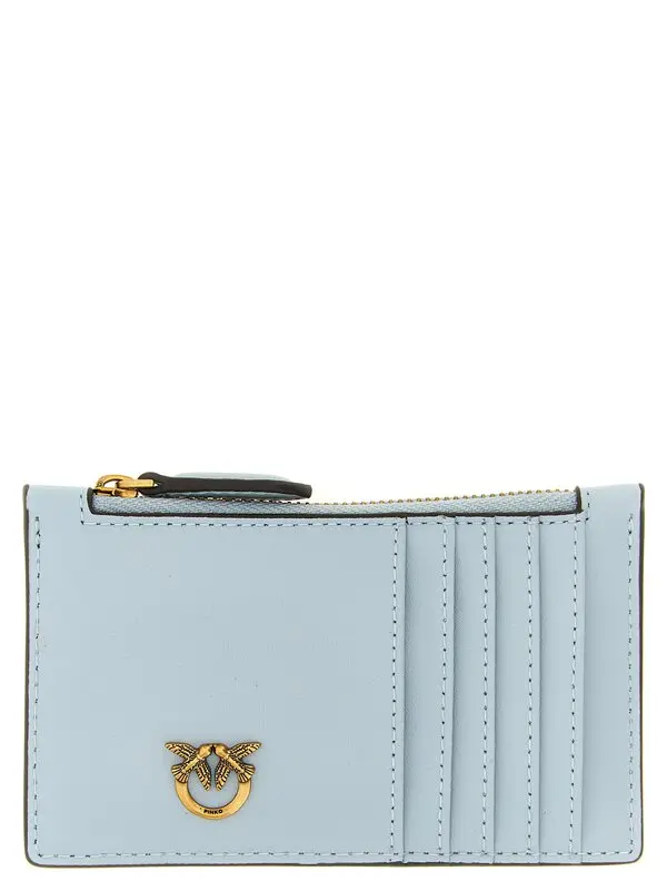 Pinko Airone' Card Holder - Light Blue