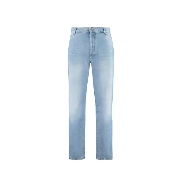 Balmain Cropped Straight Jeans