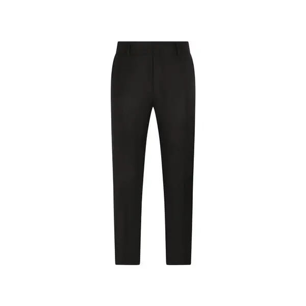 Dolce & Gabbana Wool Regular Fit Pants - Black