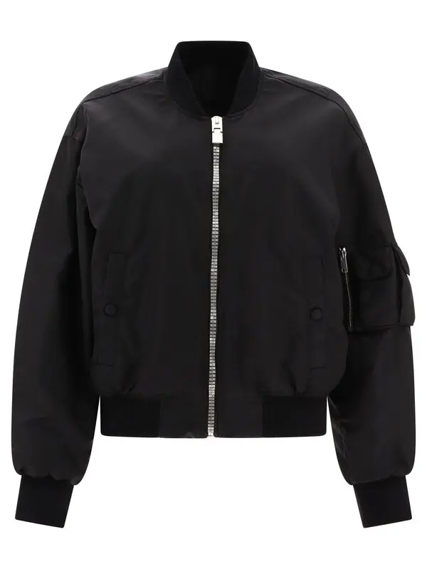 Givenchy Bomber Jacket With Pocket Detail - Black