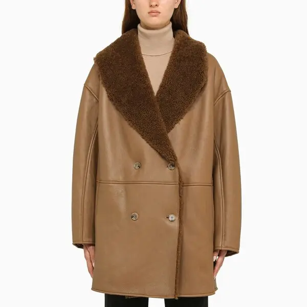 LOULOU STUDIO Namo Coat In Leather And Shearling