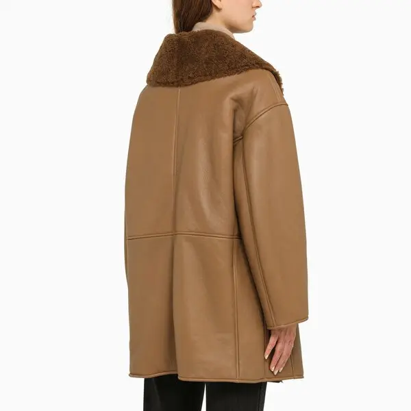 LOULOU STUDIO Namo Coat In Leather And Shearling