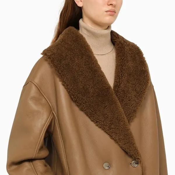 LOULOU STUDIO Namo Coat In Leather And Shearling