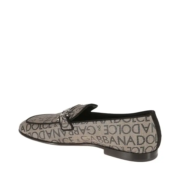 Dolce & Gabbana Jacquard Loafers - Brown