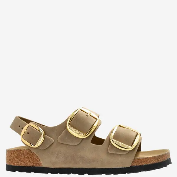 BIRKENSTOCK Milano Big Buckle Sandals - Beige