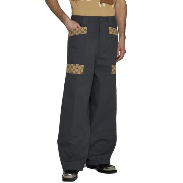 Gucci Cotton Gg Cargo Pants