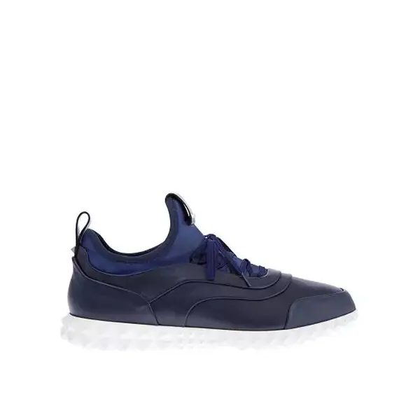 Valentino Garavani Leather Sneakers - Blue