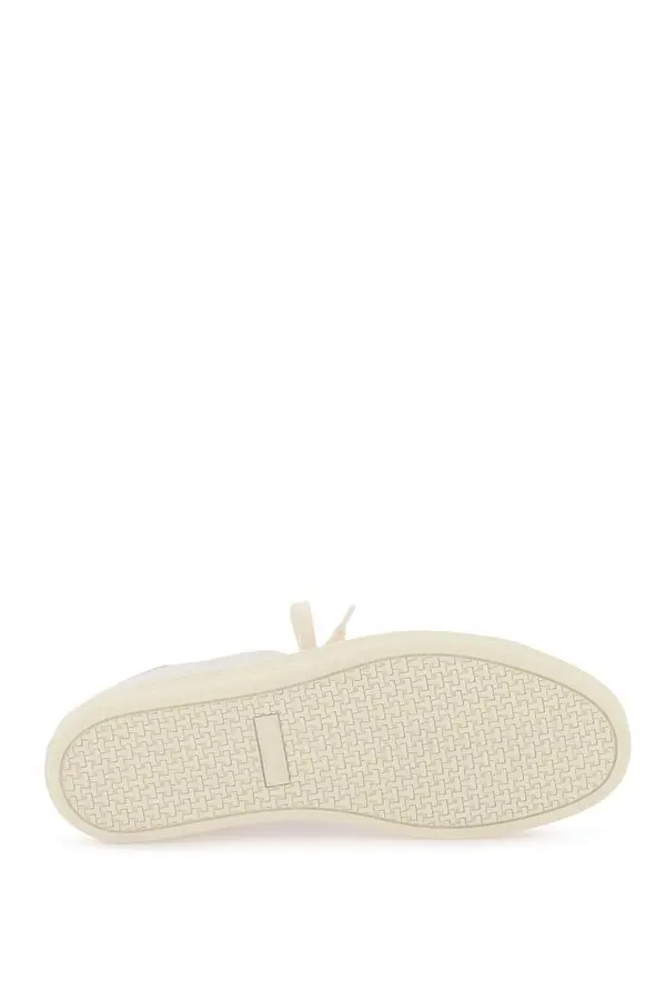 TOM FORD Warwick Grained Leather Sneakers - White