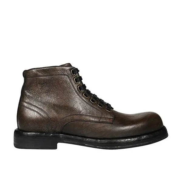 Dolce & Gabbana Leather Lace-up Boots