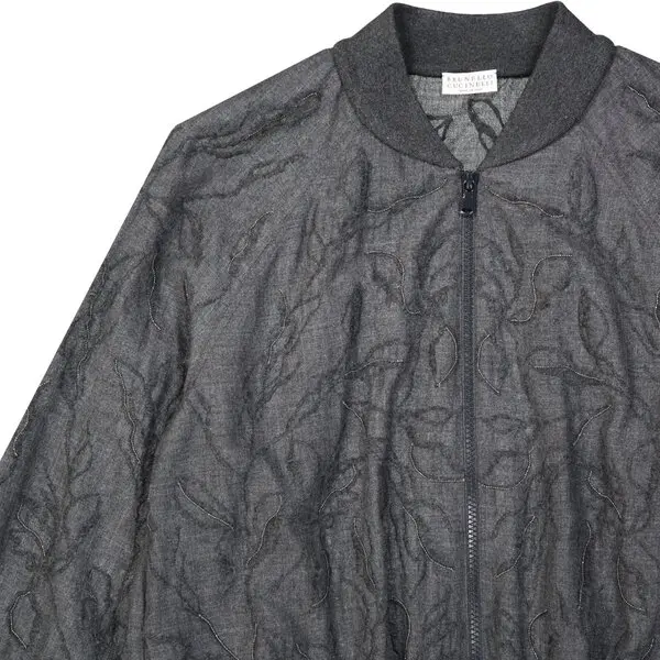 Brunello Cucinelli Wool Zip-up Jacket