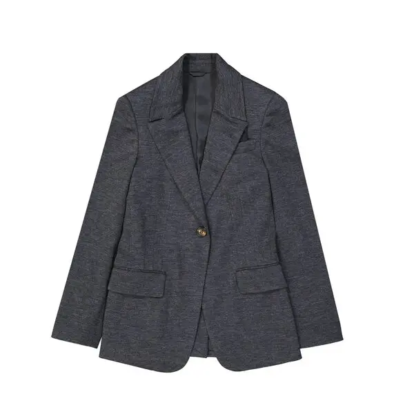 Brunello Cucinelli Wool Blazer - Gray