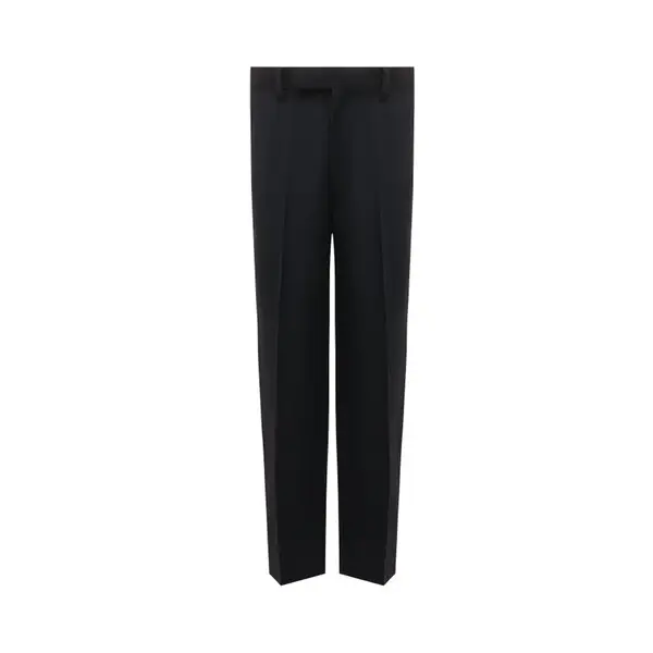 Prada Wool-mohair Blend Classic Trousers - Blue