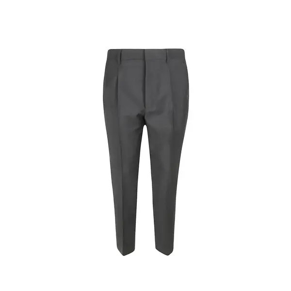 Prada Classic Wool Trousers - Gray