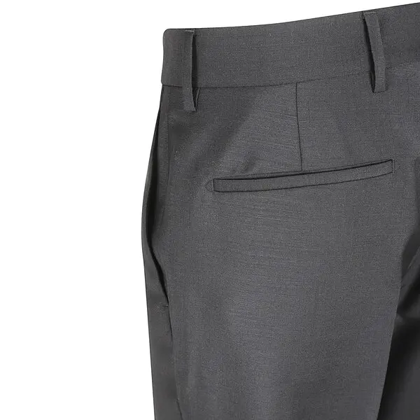 Prada Classic Wool Trousers - Gray