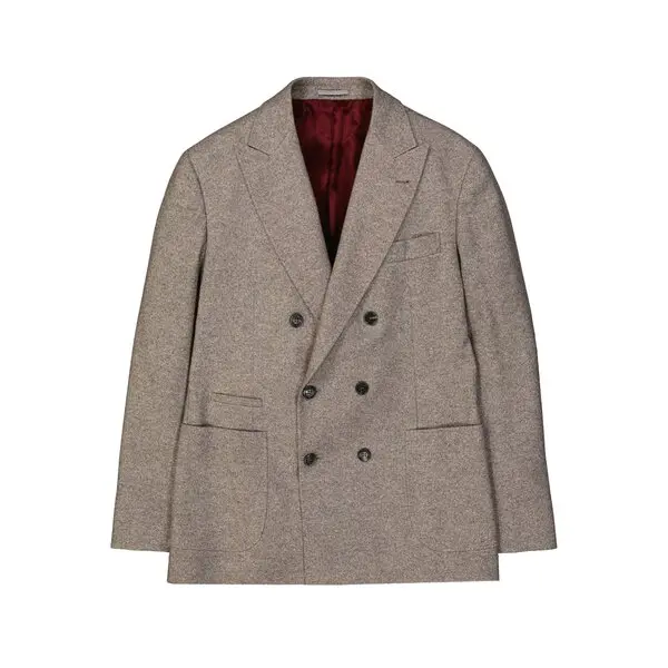 Brunello Cucinelli Double Breasted Wool Jacket