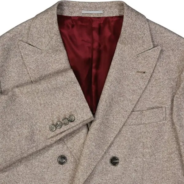 Brunello Cucinelli Double Breasted Wool Jacket