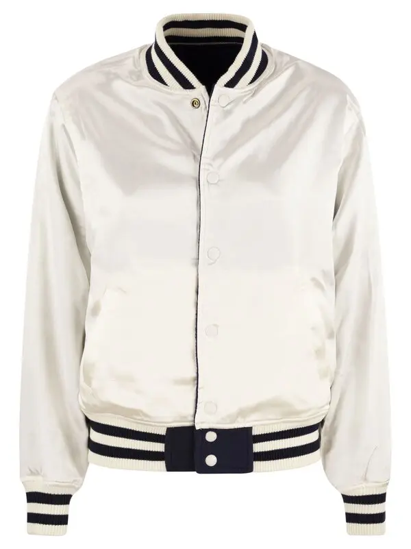 Ralph Lauren Double Sided Bomber Jacket With Rl Logo