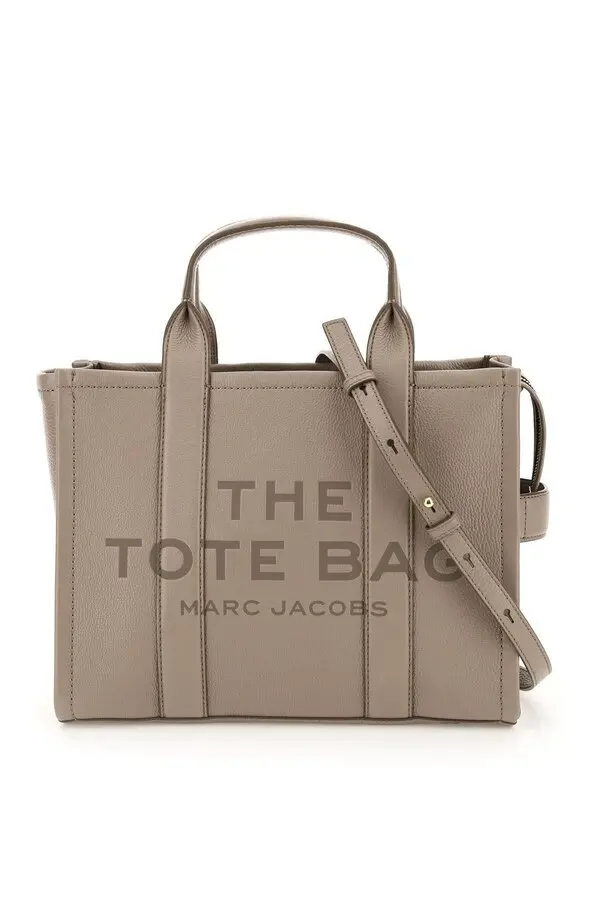 Marc Jacobs The Leather Small Tote Bag - Grey