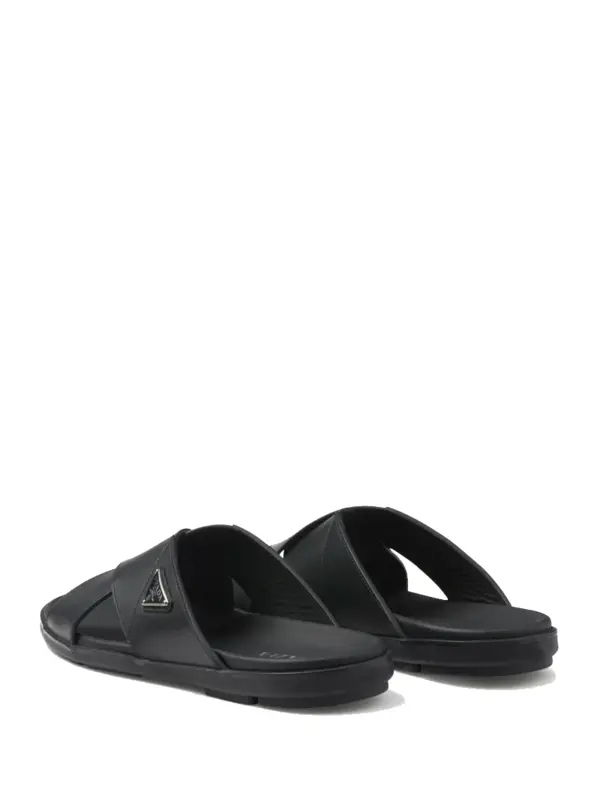 Prada Leather Sandals - Nero