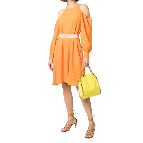 Stella McCartney Off-the-shoulder Dress - Orange