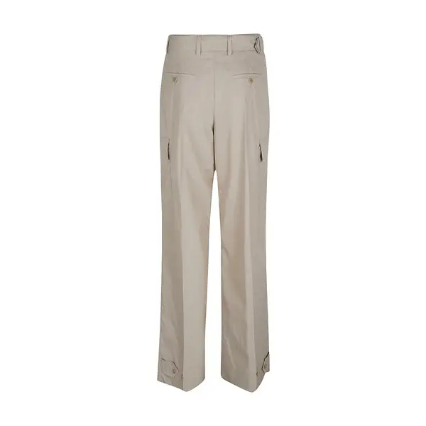 Prada High-waisted Cargo Trousers - Beige