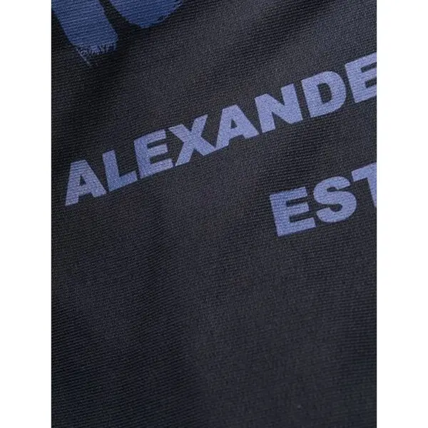 Alexander McQueen Alexander Mc Queen Cotton Logo Sweatpants - Blue