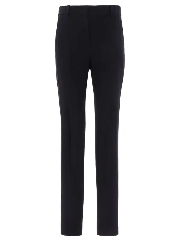 Alexander McQueen Straight Leg Trousers - Black