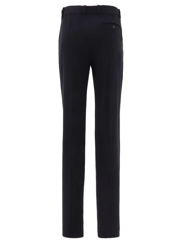 Alexander McQueen Straight Leg Trousers - Black