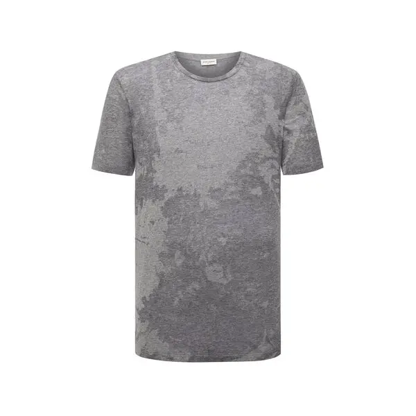 Saint Laurent Logo Cotton T Shirt
