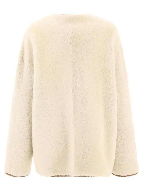 GIOVI Reversible Shearling Jacket - White