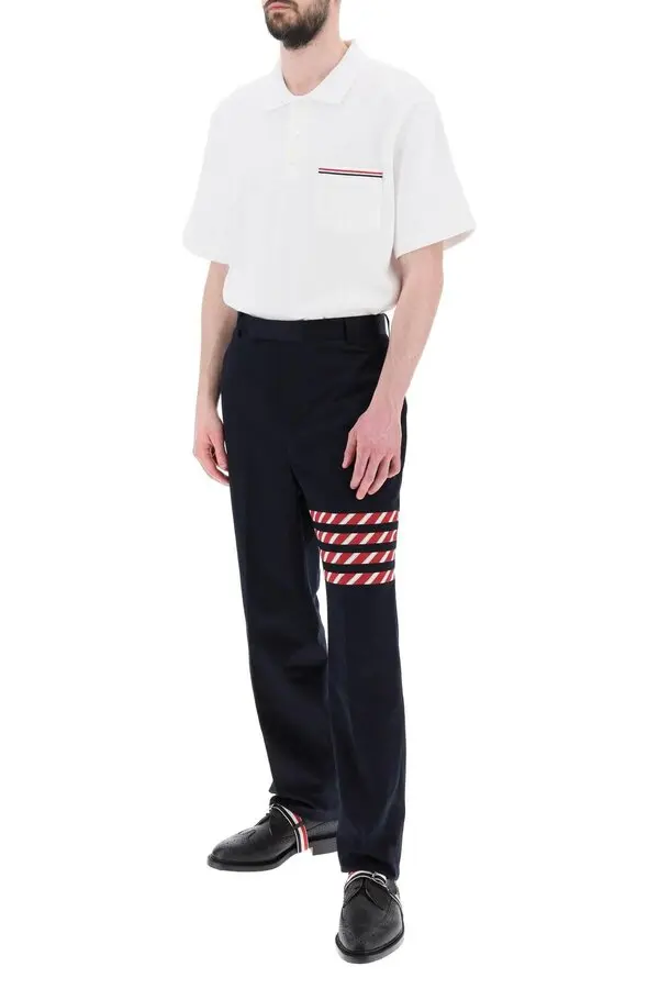 Thom Browne Cotton Polo Shirt - White