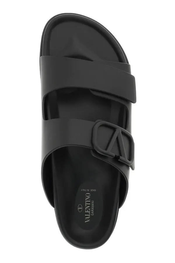 Valentino Garavani Vlogo Leather Slides