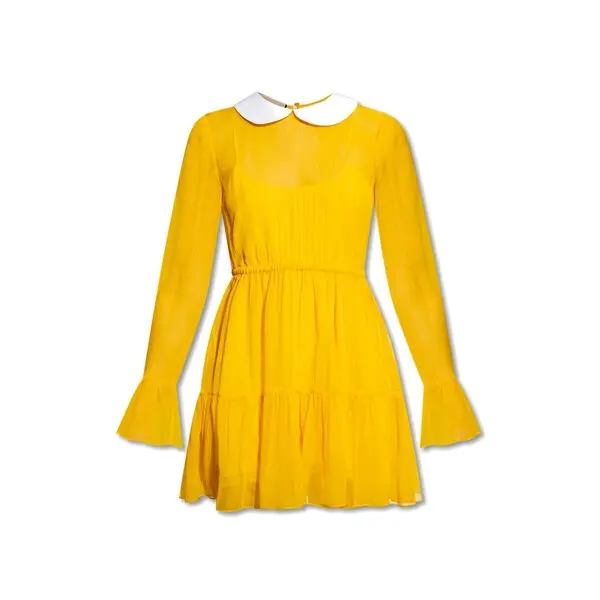 Gucci Silk Chiffon Dress - Yellow