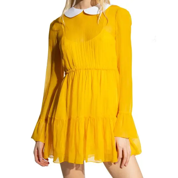 Gucci Silk Chiffon Dress - Yellow