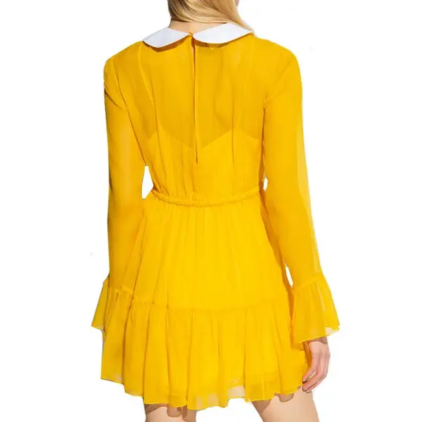 Gucci Silk Chiffon Dress - Yellow