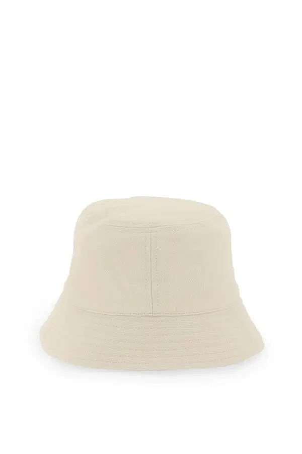 Isabel Marant unisex  Beige embroidered Bucket Hat Isabel Marant Beige Haley cotton bucket hat for Women Online  main image 4