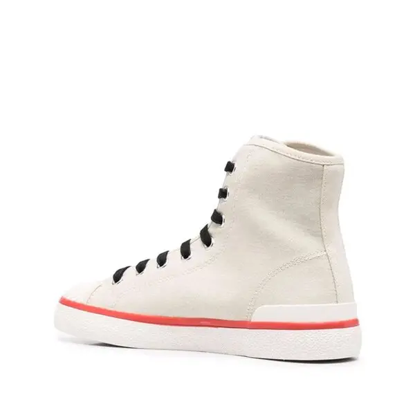 Isabel Marant Logo Canvas High-top Sneakers - Beige