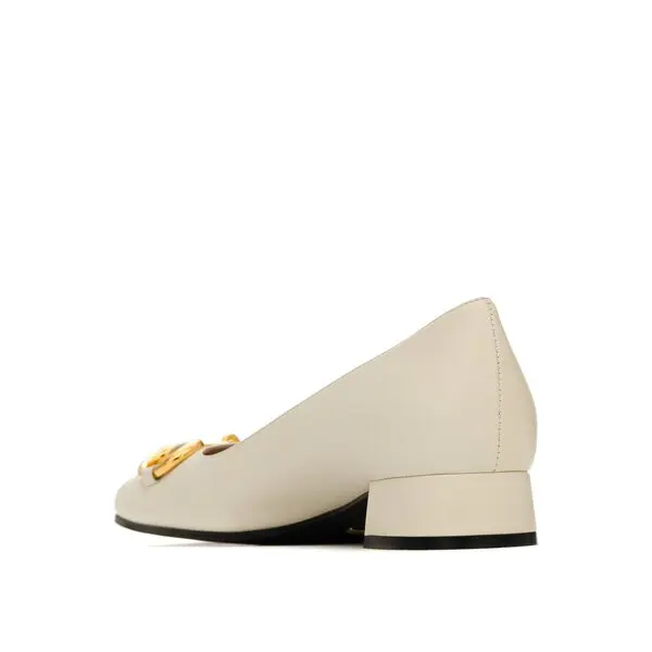 Gucci Leather Pumps - White