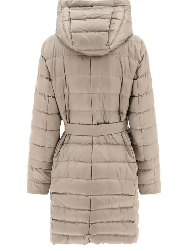Max Mara Reversible Down Coat In Satin