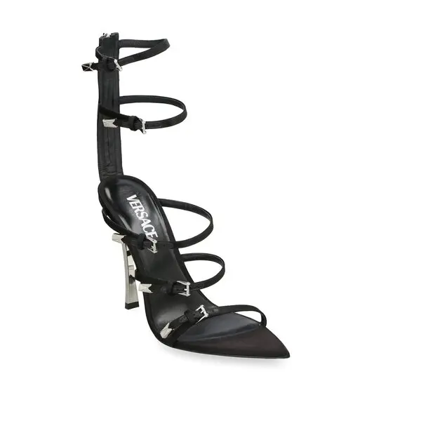Versace Pin Point Sandals - Black